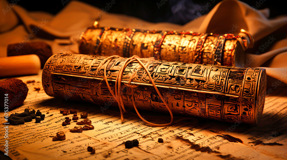 Papyrus texture, Ancient scrolls, Hieroglyphs and symbols, Handwritten ...