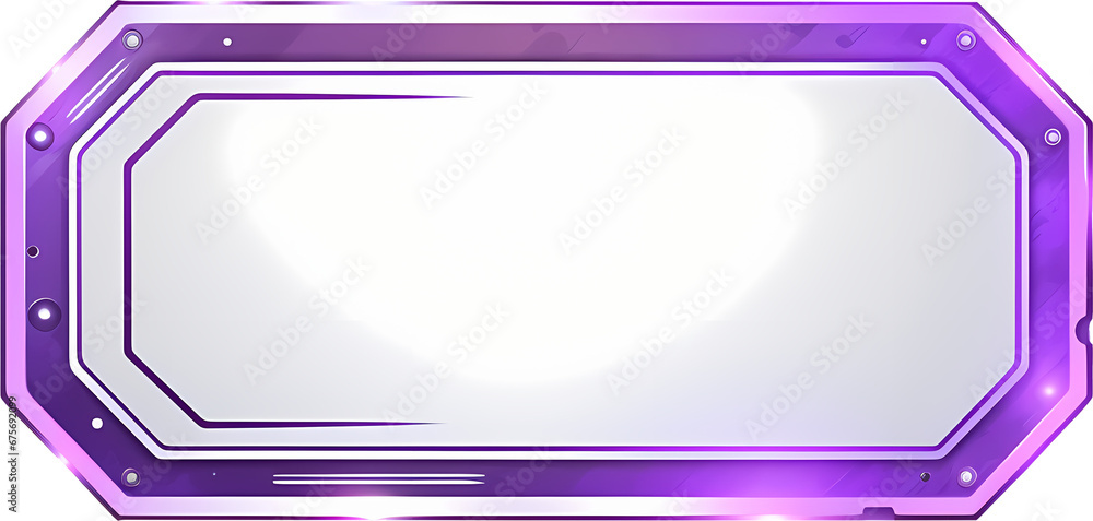 Futuristic horizontal frame, illustration for web design isolated on ...