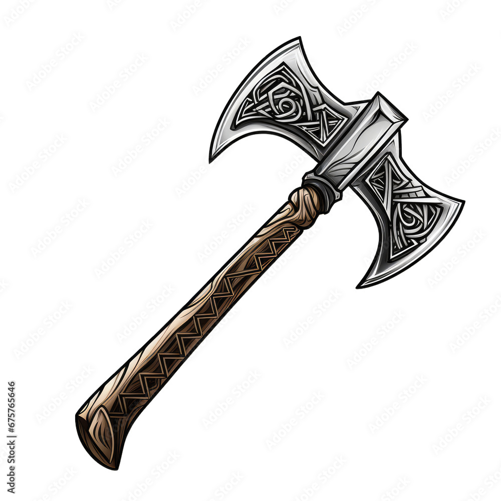 battle axe . Clipart PNG image . Transparent background . Cartoon ...