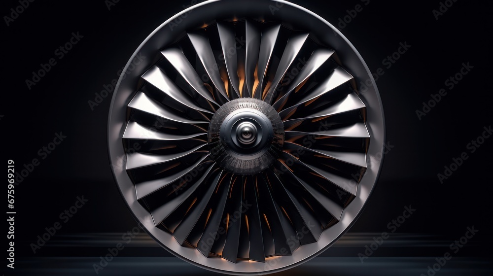Explore the cutting-edge technology of a modern turbofan engine with ...