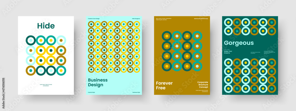 Isolated Poster Design. Modern Brochure Layout. Geometric Book Cover ...