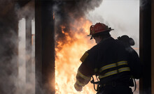 Firefighters Live Fire Training Free Stock Photo - Public Domain Pictures