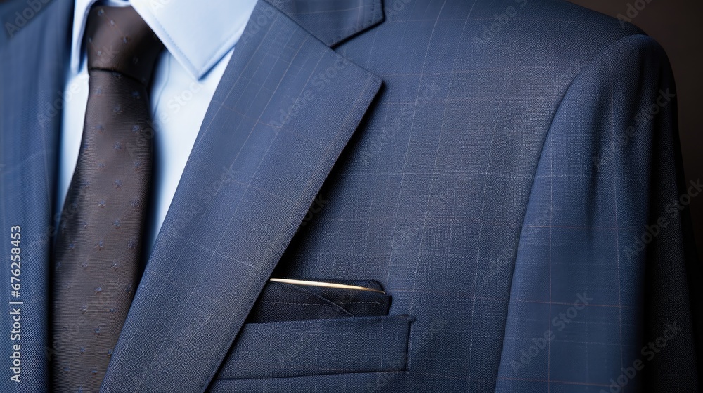 Pen in suit jacket breast-pocket. Stock Illustration | Adobe Stock