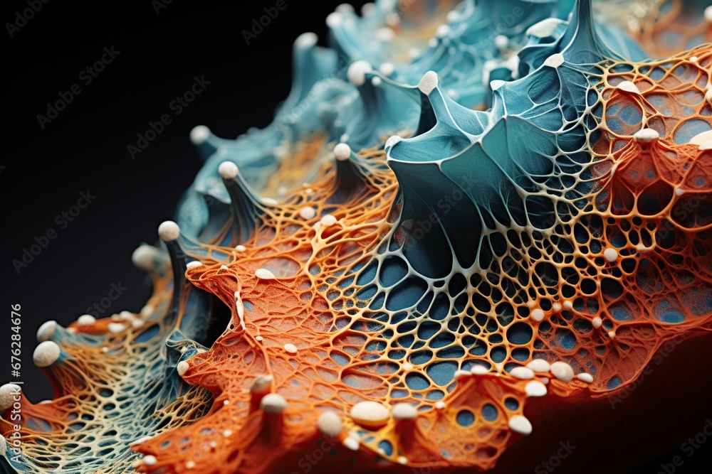 Microbacterias y organismos bacterianos. Fondo de biología y ciencia ...