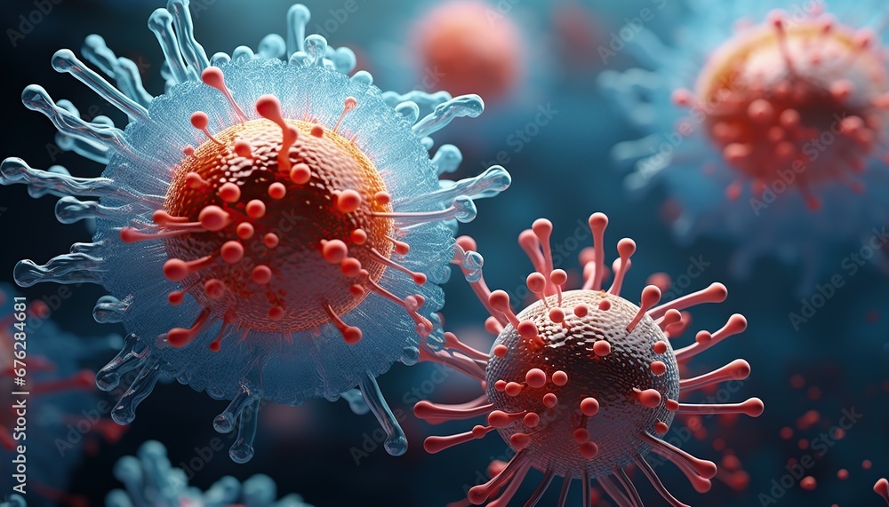 Foto de Stock Microbacterias y organismos bacterianos. Fondo de ...