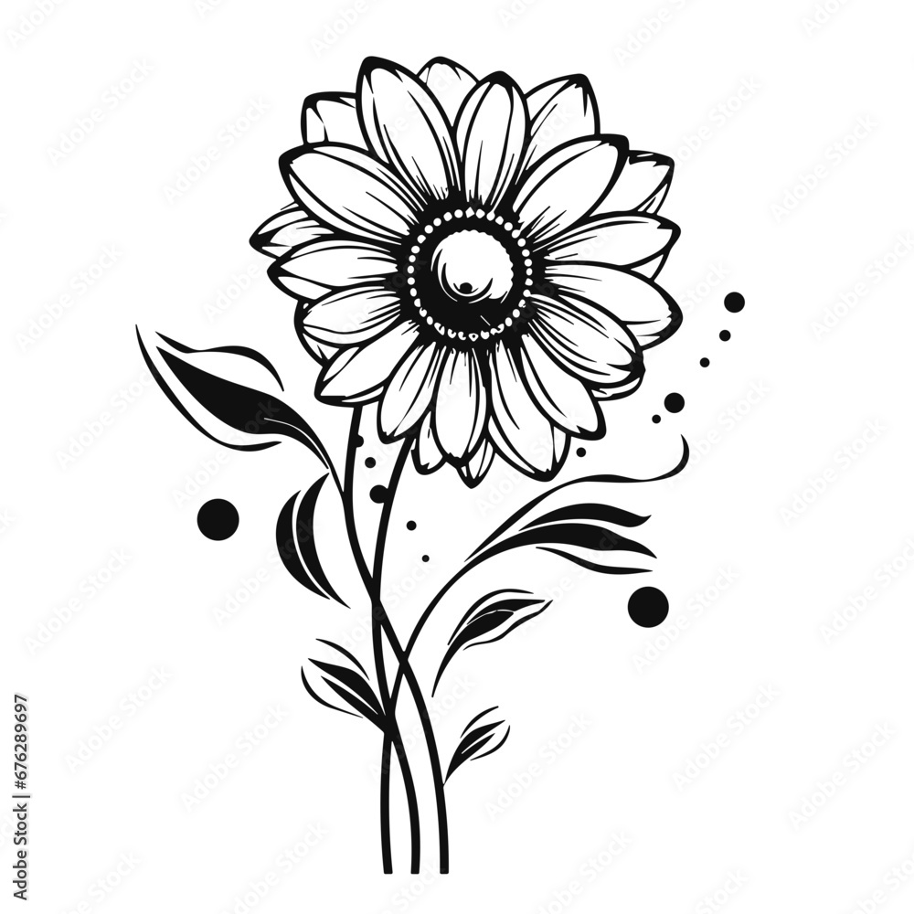 line drawing, line art png, line art prints, spring clipart, line art ...