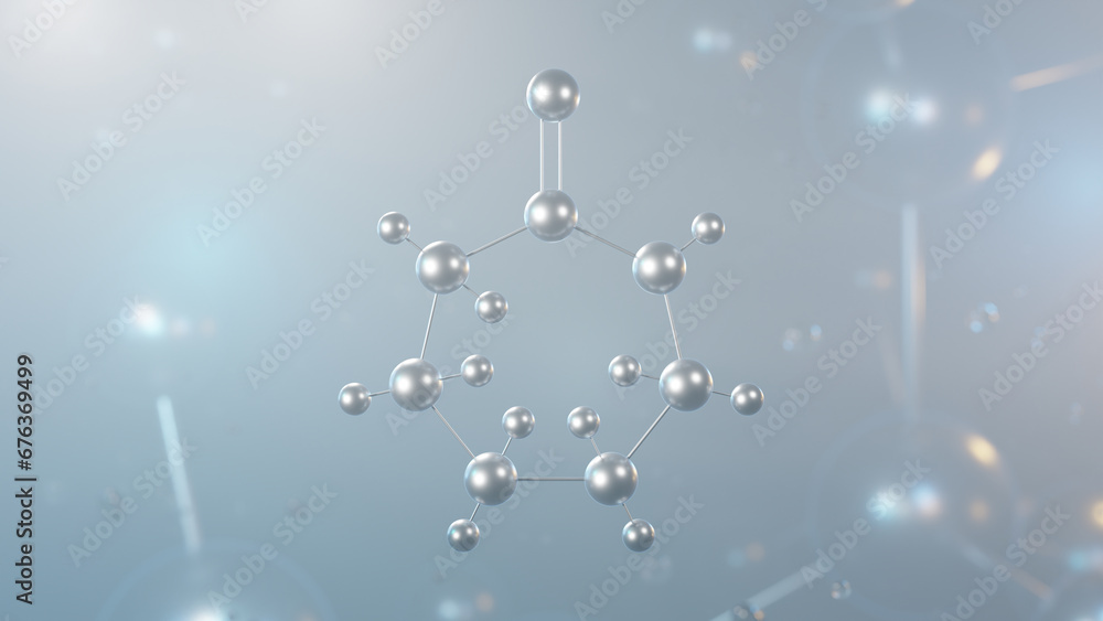 caprolactam molecular structure, 3d model molecule, cyclic amide ...