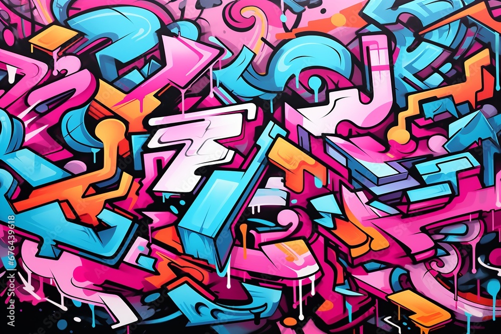 "Innovative Energy Fusion: A visually compelling graffiti masterpiece ...