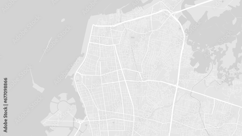 Background Makassar map, Indonesia, green city poster. Vector map with ...