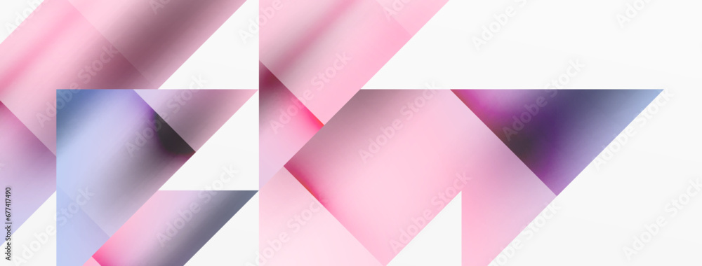 Captivating vector abstraction. Triangles interlock in mesmerizing ...