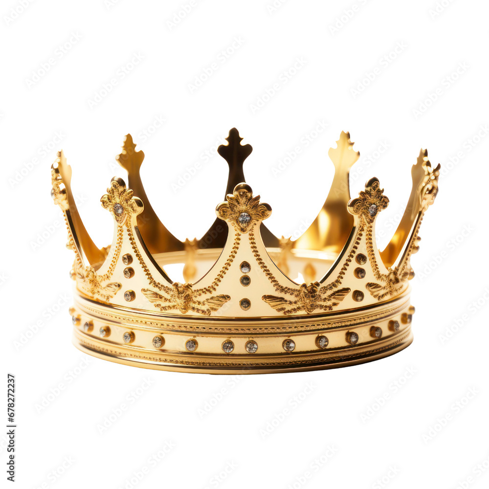 gold crown on a transparent background. Stock Illustration | Adobe Stock