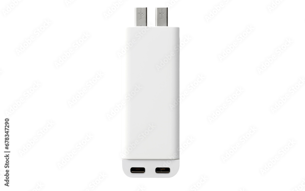Front Panel USB Ports in White Color on a Clear Surface or PNG ...