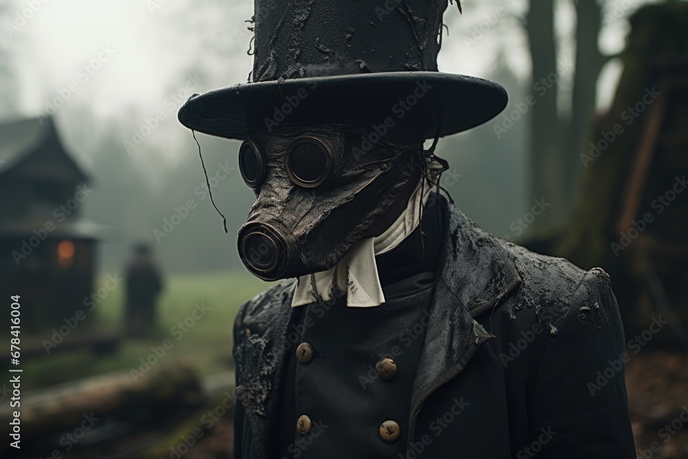 Plague doctor, pestilence, contagion epidemic, middle age, bubonic ...