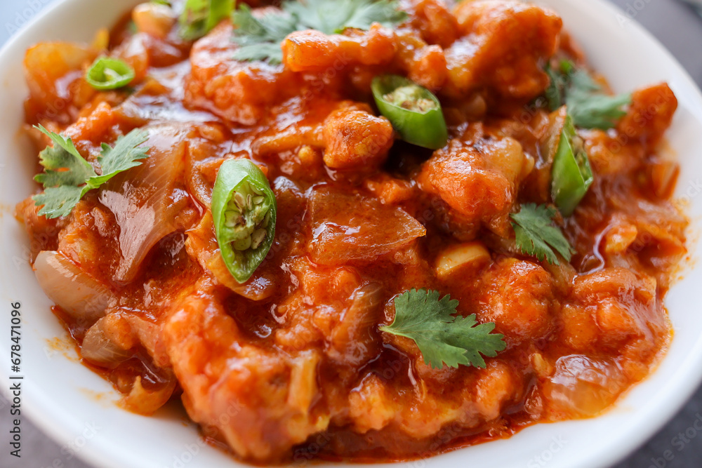 Gobi Manchurian curry gravy, Gobi 65, chilly gobi or cauliflower fry ...