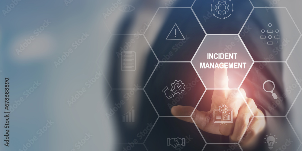 Incident management, business technology concept. Operational ...