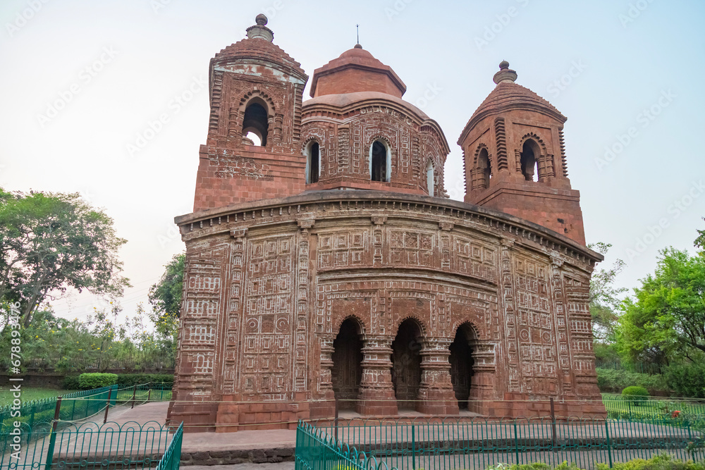 historic Shyam Rai temple also known as Pancha Ratna Temple in ...