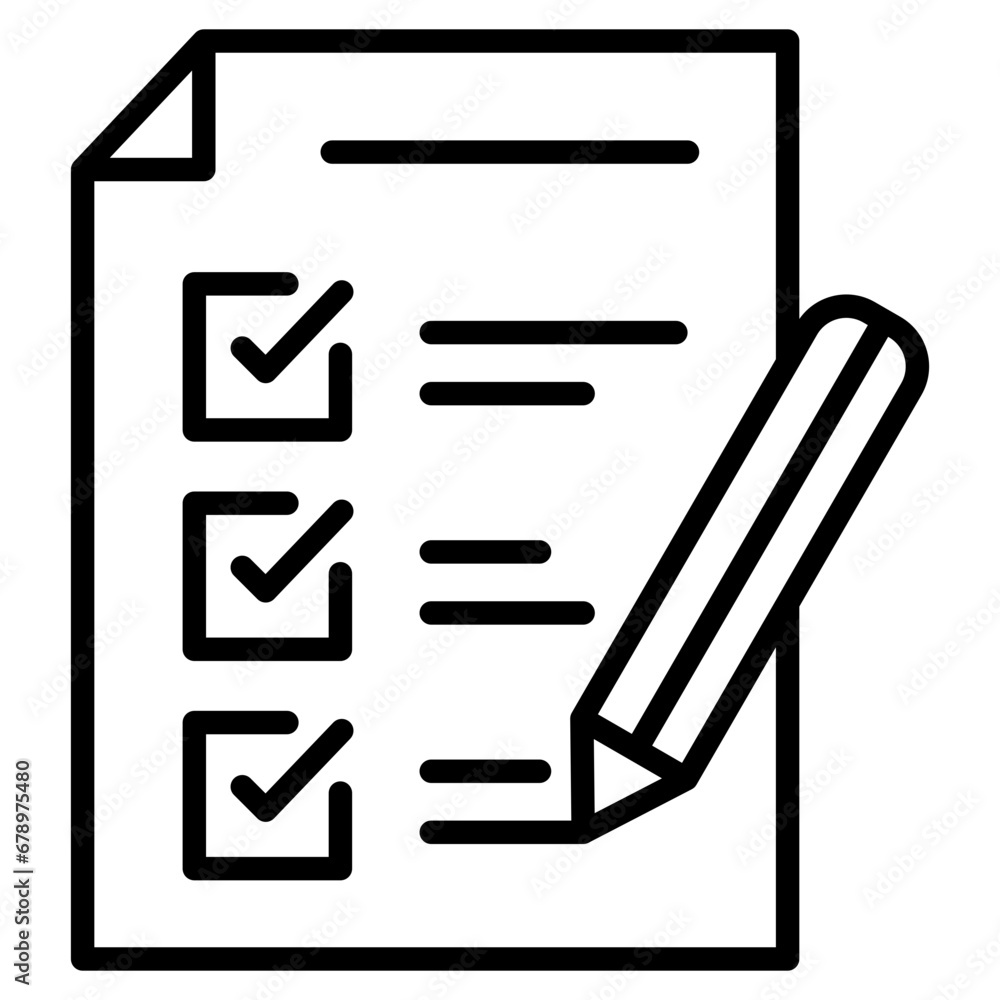 Assessment Checklist icon Stock Vector | Adobe Stock
