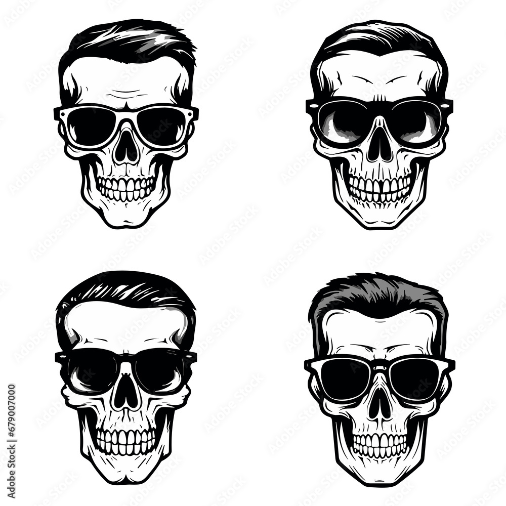 skull, skeleton, death, head, bone, human, halloween, vector, dead ...