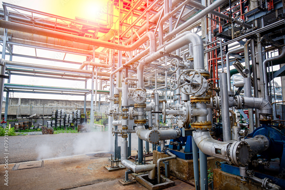 Valve refinery plant equipment for pipeline oil and gas valves at gas ...