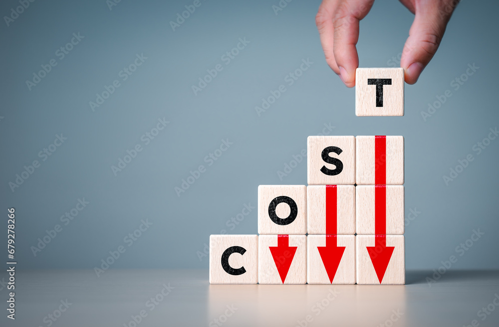 Cost reduction management concept. Lean optimize manufacturing ...