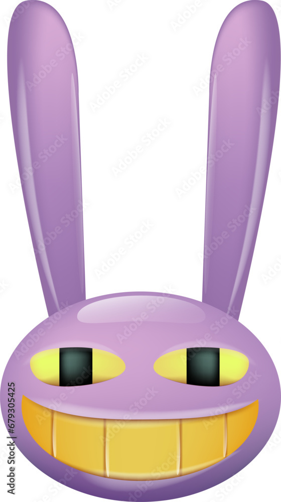 Jax bunny from The Amazing Digital Circus isolated on white background ...
