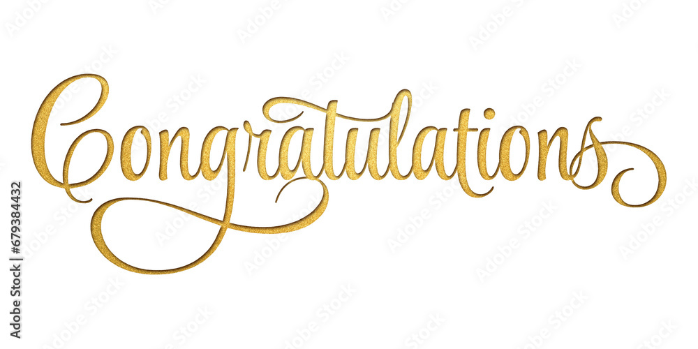 ‘Congratulations’ written script font with isolated paper cutout effect ...