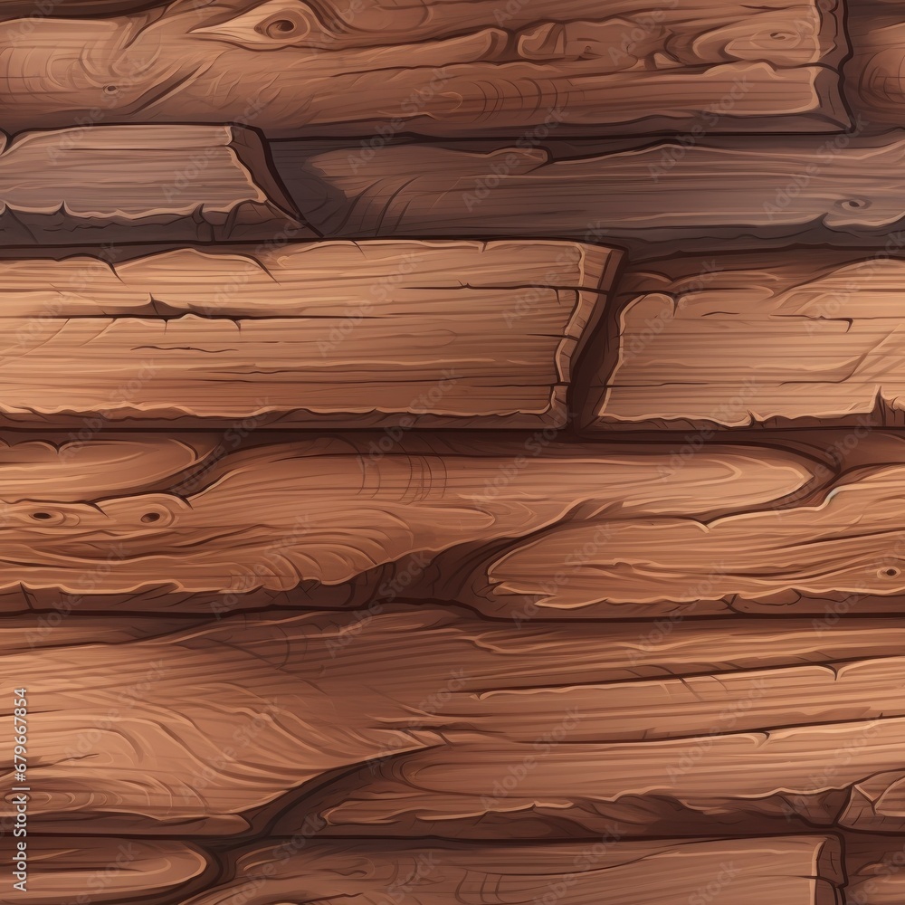Seamless wooden texture. Hand-painted wood texture for games. 2D ...