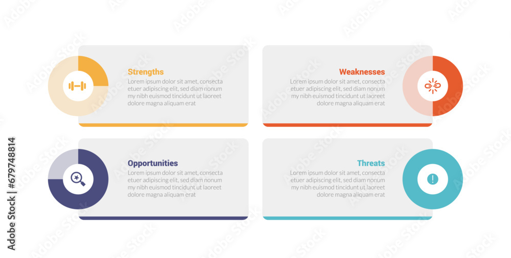 swot analysis strategic planning management infographics template ...