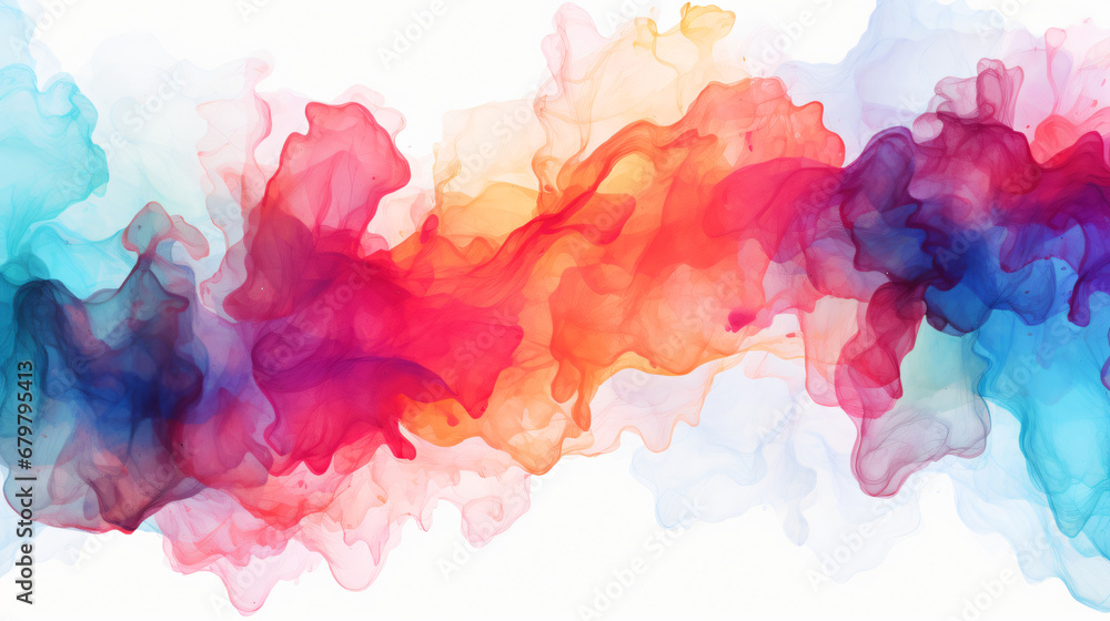 rainbow abstract art spray paint splatter design concept on a plain ...