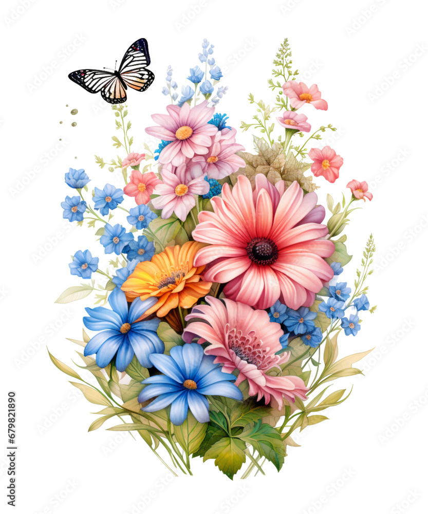 Charming Whimsical Garden Flowers Clipart, Whimsical Garden Scenes ...