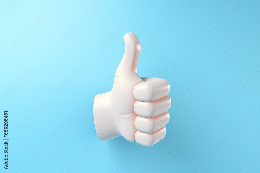 hand showing fingers symbol. Icon human hand in cartoon style, thumb up ...