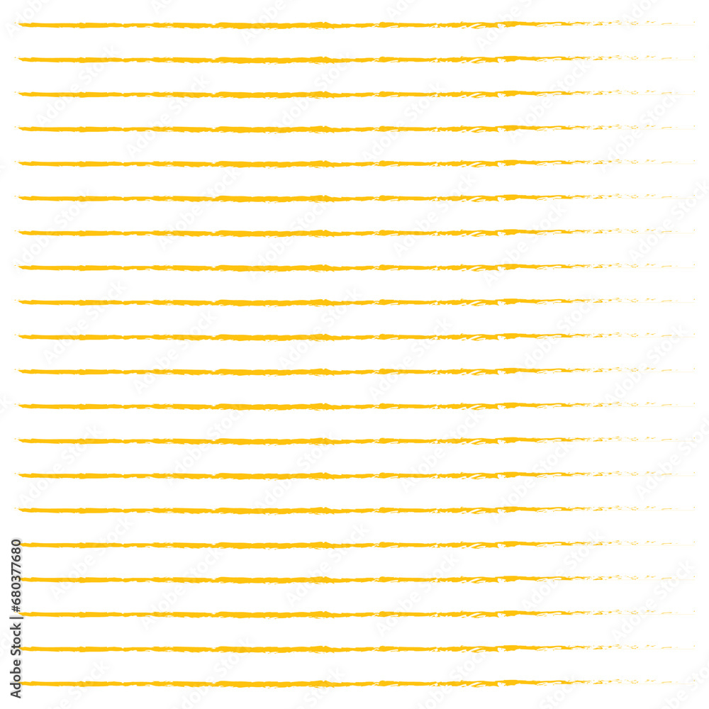 Digital png illustration of yellow horizontal lines repeated on ...