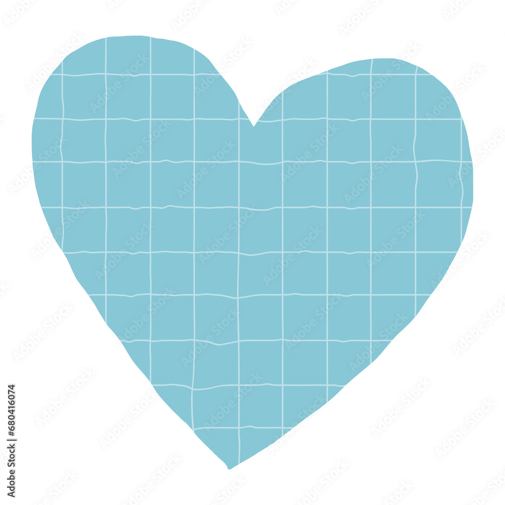 Cute heart blank square paper note digital planner sticky note banner ...