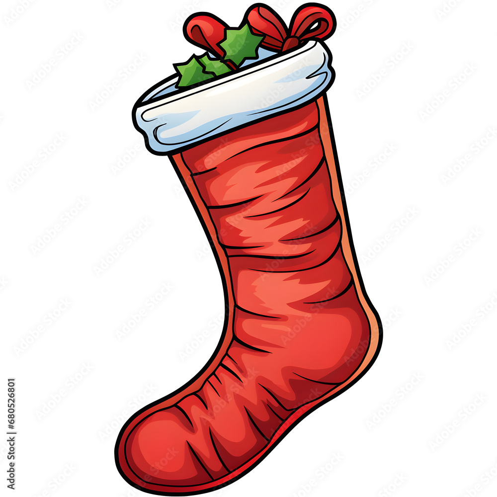 clipart of Christmas stocking, christmas clipart, x-mas, holiday ...