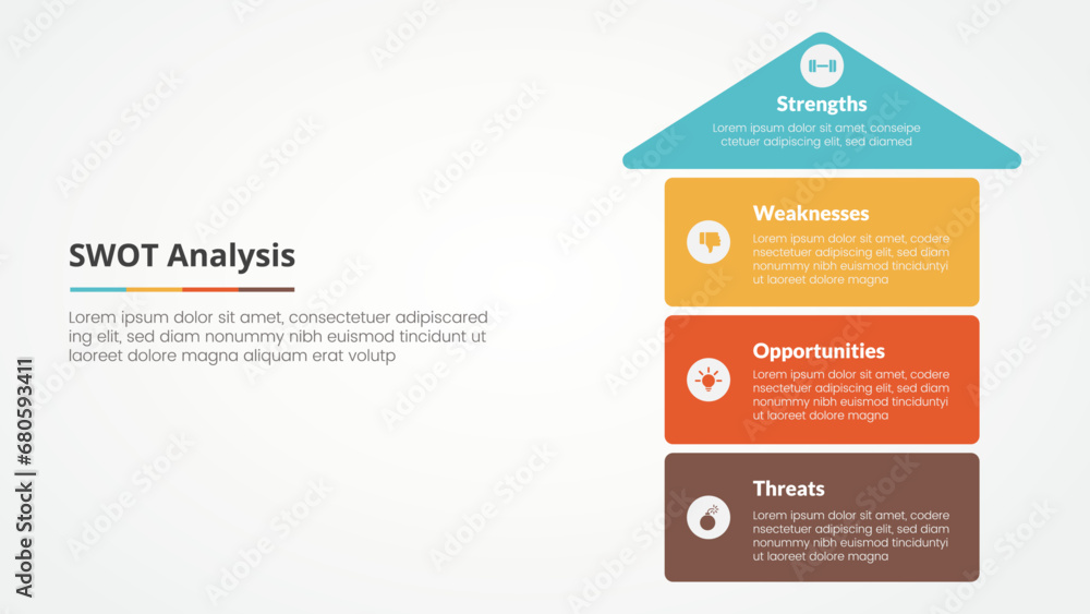 swot business framework strategic template infographic concept for ...