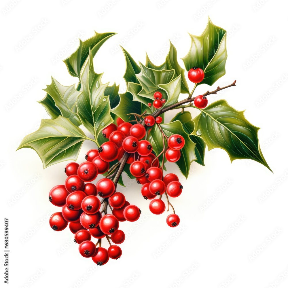 "Ruby Red Elegance: Adorn your space with the festive charm of Holly ...