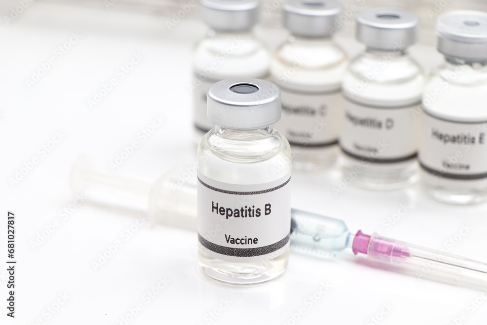 Hepatitis B vaccine in a vial, immunization and treatment of infection ...