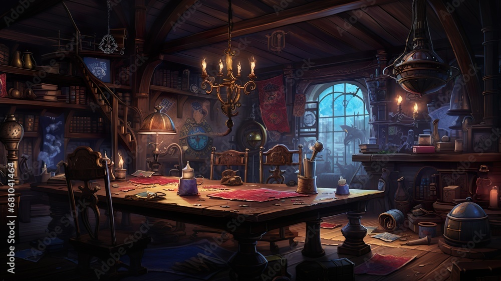 Underground dungeon, fantasy adventure tabletop role play game setting ...