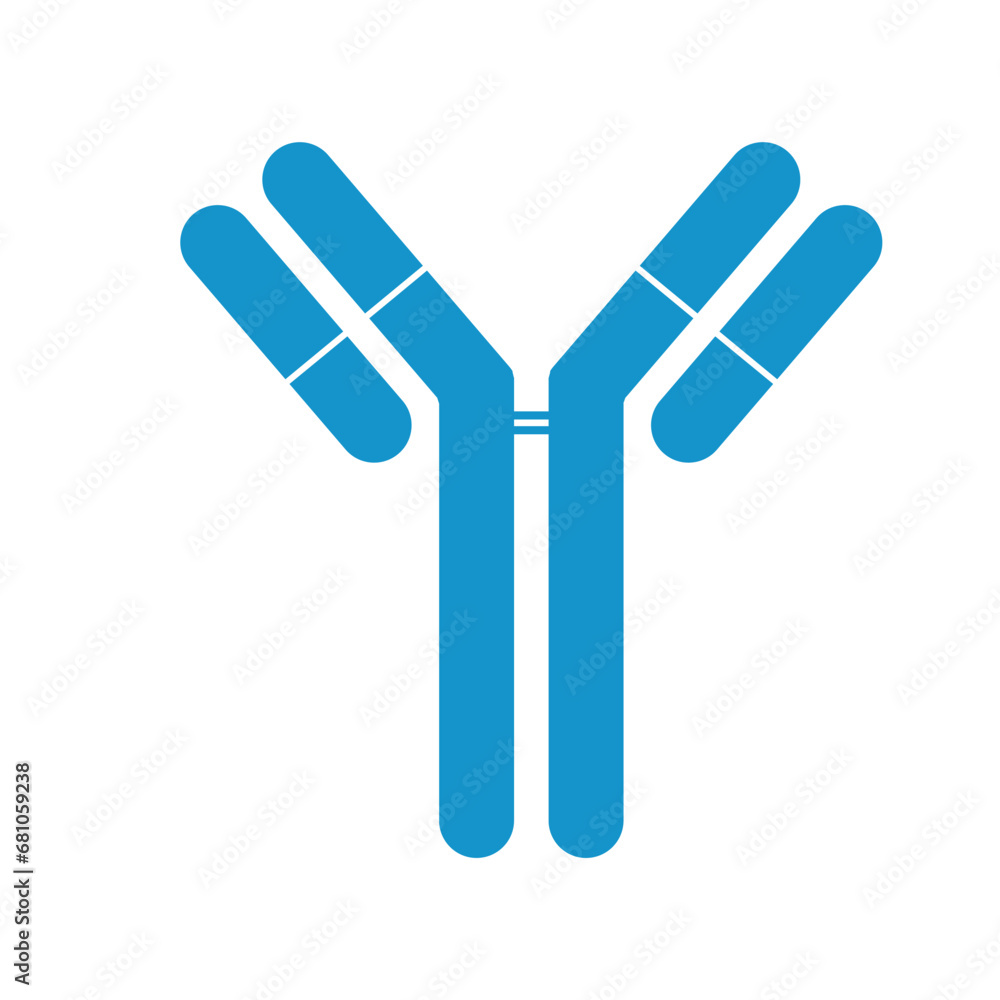 Single antibody immunoglobulin molecule. Schematic structure of an antibody. Scientific ...