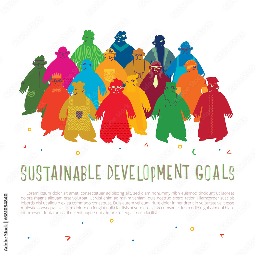 Sustainable Development Goals set Stock Illustration | Adobe Stock