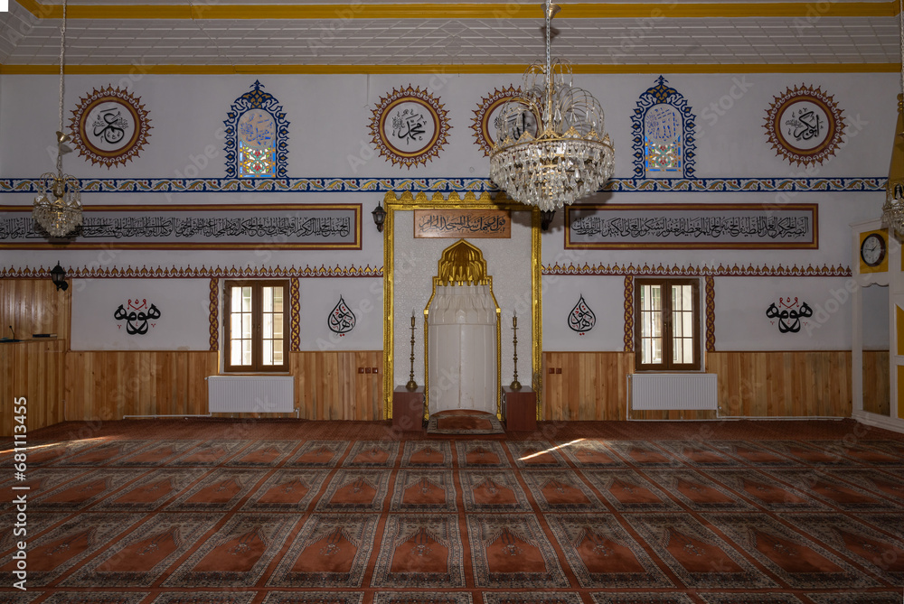 Bulu, Turkey. 01 01 2023. Bolu Musa Pasha Mosque. This mosque is in ...