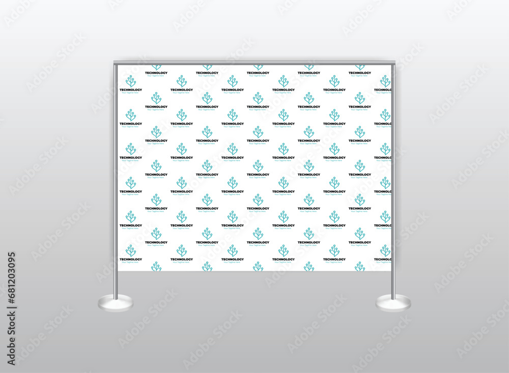 business step and repeat banner design template Stock Vector | Adobe Stock