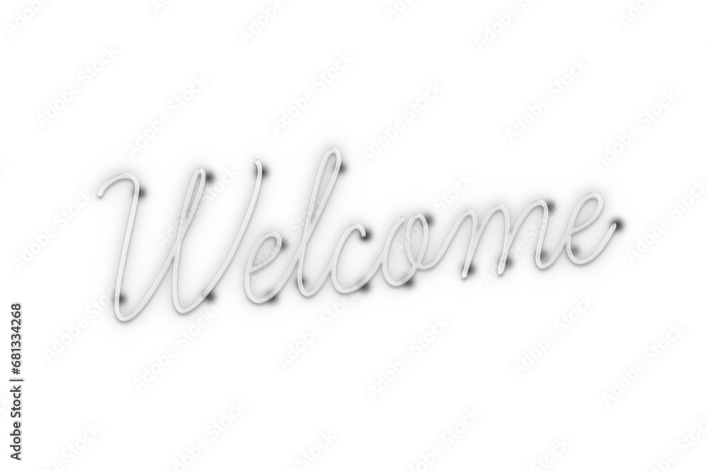 Digital png illustration of welcome text on transparent background ...
