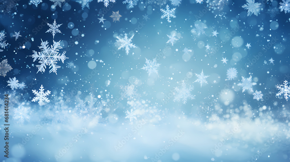 Christmas snowflake PPT background poster web page, Christmas, holiday ...