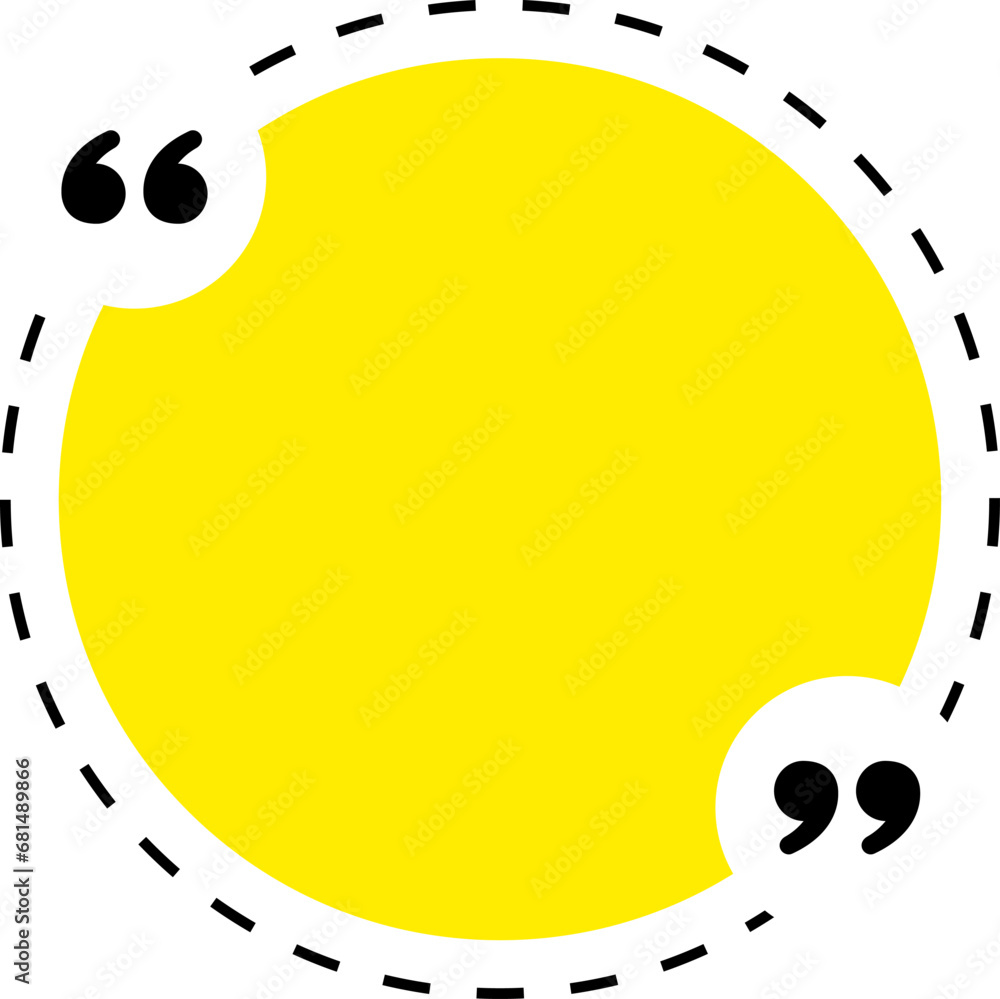 Quote Box Frame, Speech bubbles with quotation marks. Blank text ...