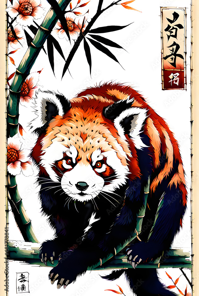 commemorate-a-charming-red-panda-embodying-youthful-vitality-captured ...