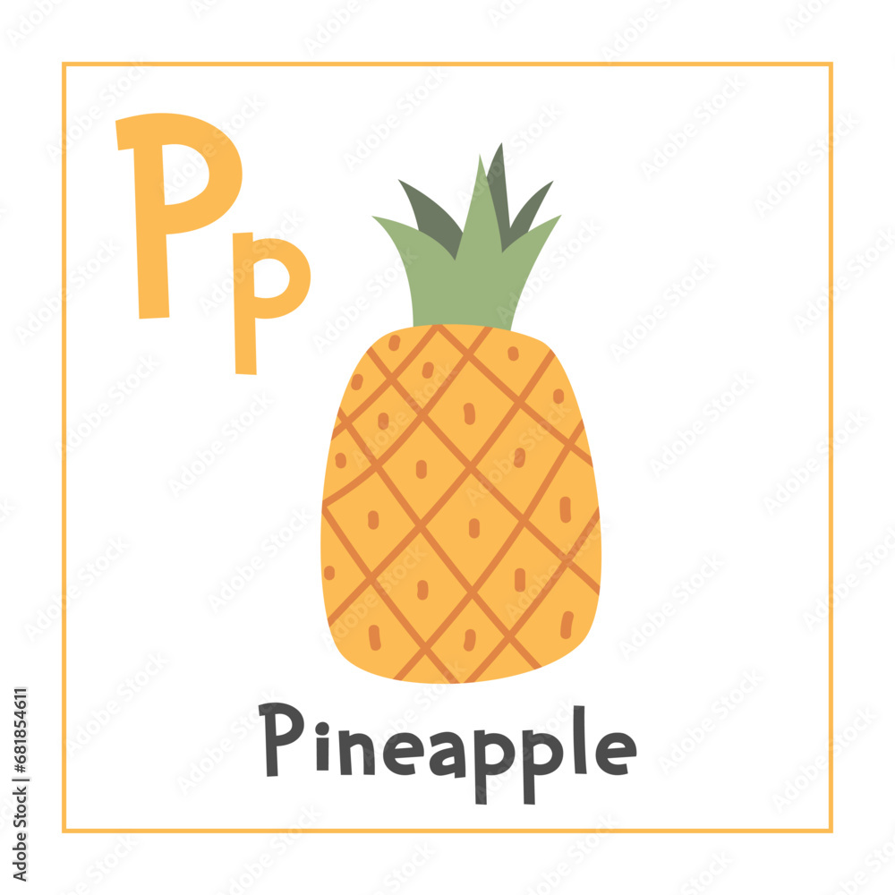 Stock-Vektorgrafik „Pineapple clipart. Pineapple vector illustration ...