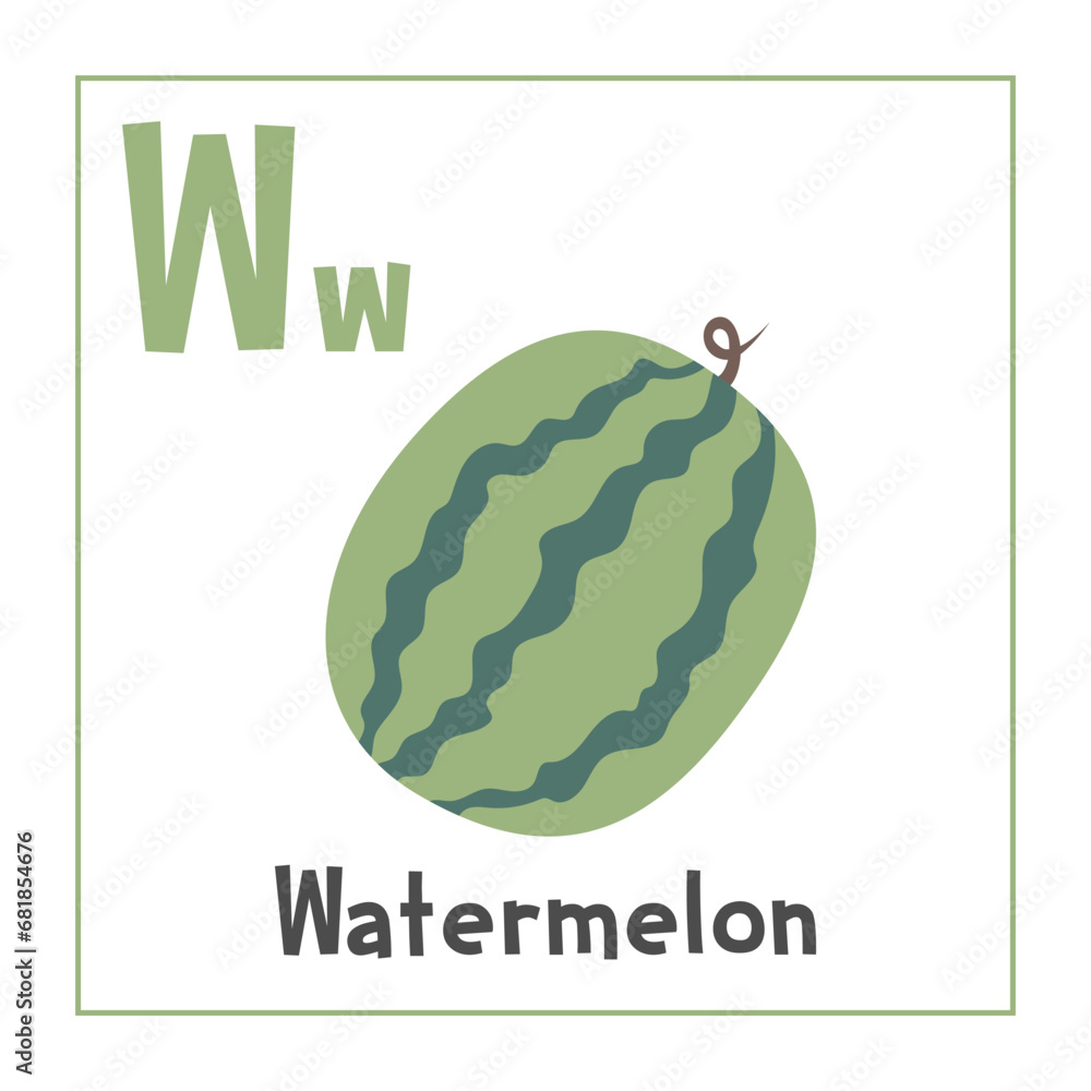 Stock-Vektorgrafik „Watermelon clipart. Watermelon vector illustration ...