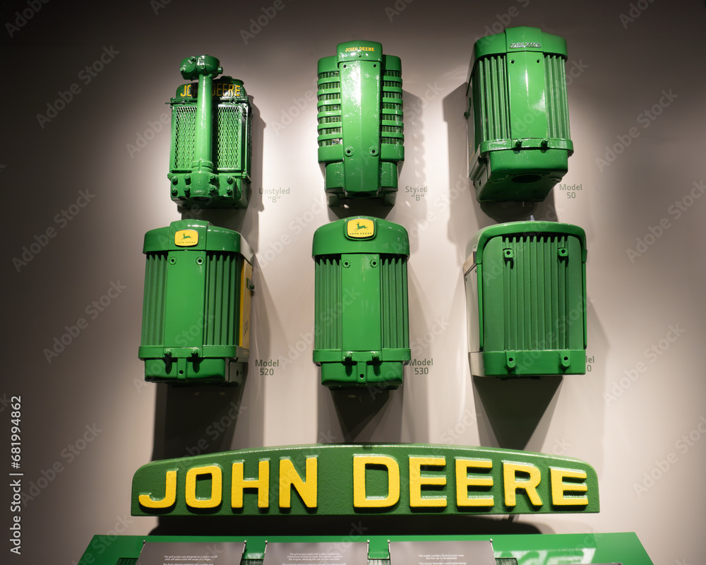 John Deere Tractor and Engine Museum in Waterloo, Iowa. Different ...