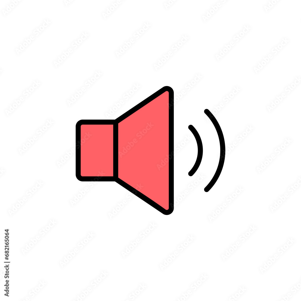 Speaker icon set illustration. volume sign and symbol. loudspeaker icon ...